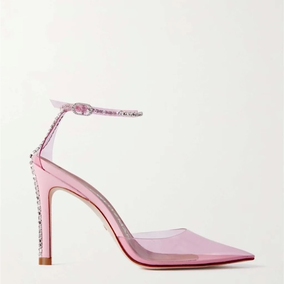 Stuart Weitzman | Shoes | Stuart Weitzman Glam 0 Embellished Clear ...